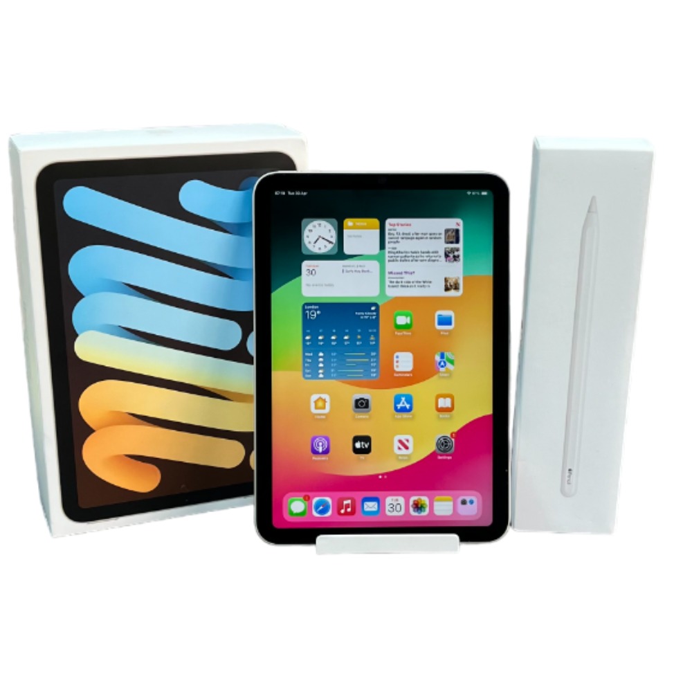 Pre-owned iPad Mini 6th Gen 256GB Wi-Fi With 2nd Apple Pencil - Own4Less